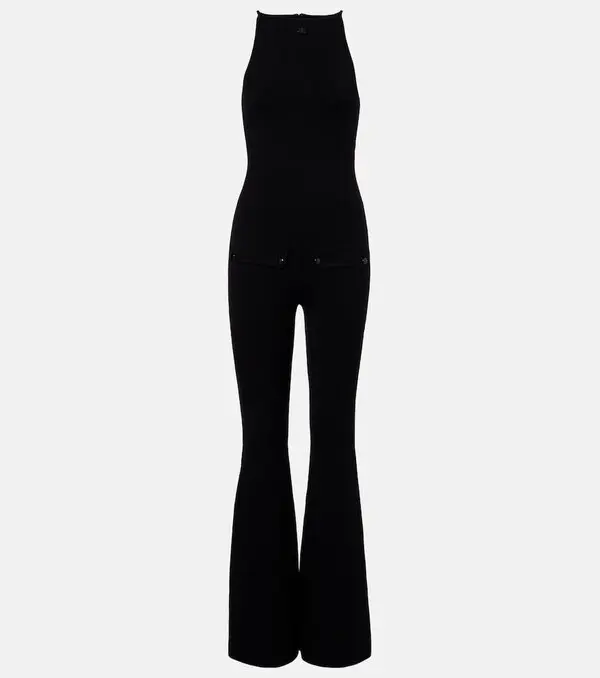 COURREGES Logo Jumpsuit - Black
