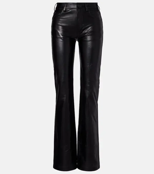 NILI LOTAN Joan Leather Pants - Black