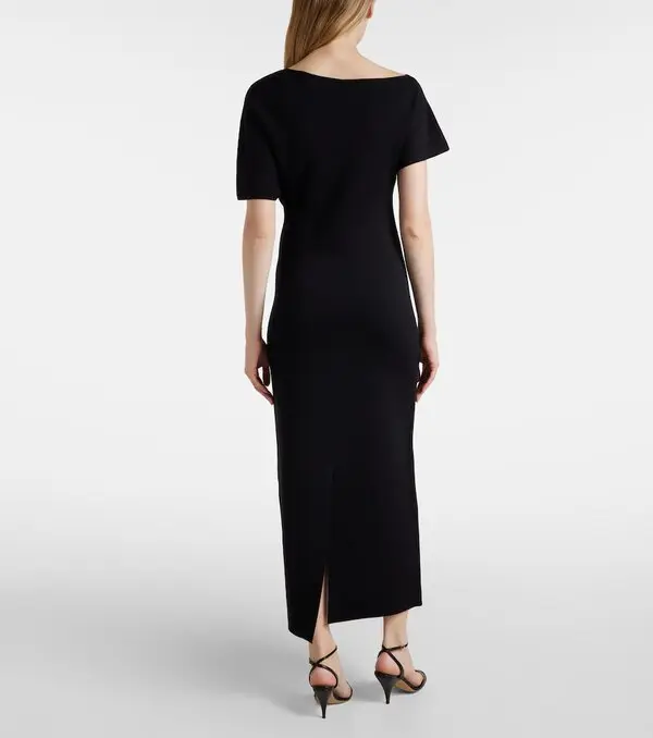 RÓHE Knitted One-shoulder Midi Dress