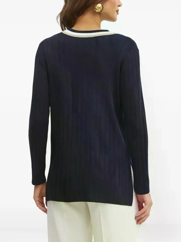 Luisa Spagnoli Ribbed Knit Cardigan