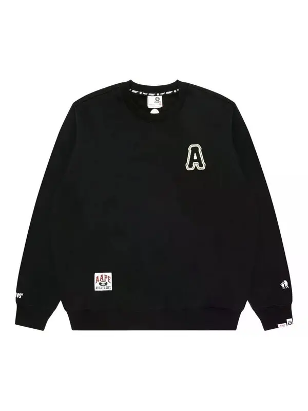 AAPE BY *A BATHING APE Athletic-logo Sweatshirt - Black