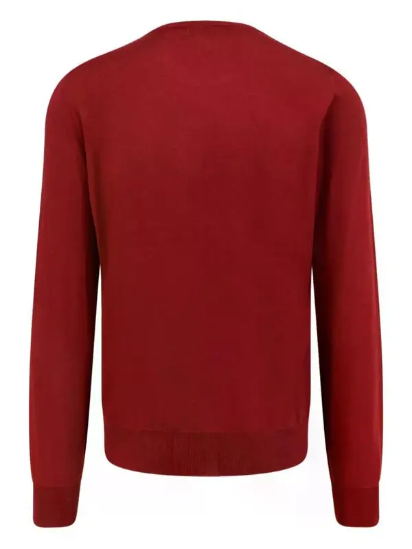 Brunello Cucinelli Cashmere-silk Blend Round Neck Sweater - Red
