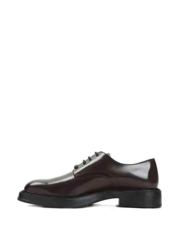 TOD'S Lace-up Leather Derby Shoes - Black