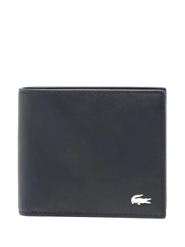 Lacoste Logo-plaque Leather Wallet - Blue