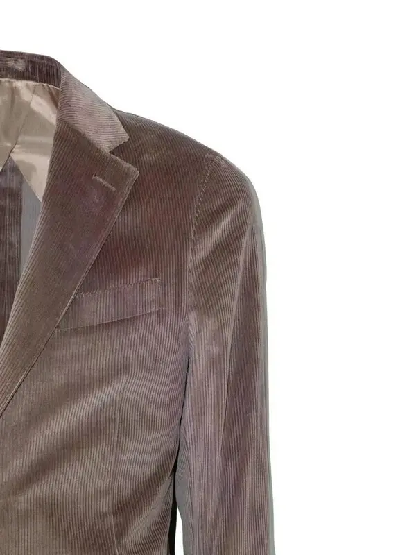 LARDINI Corduroy Single-breasted Blazer
