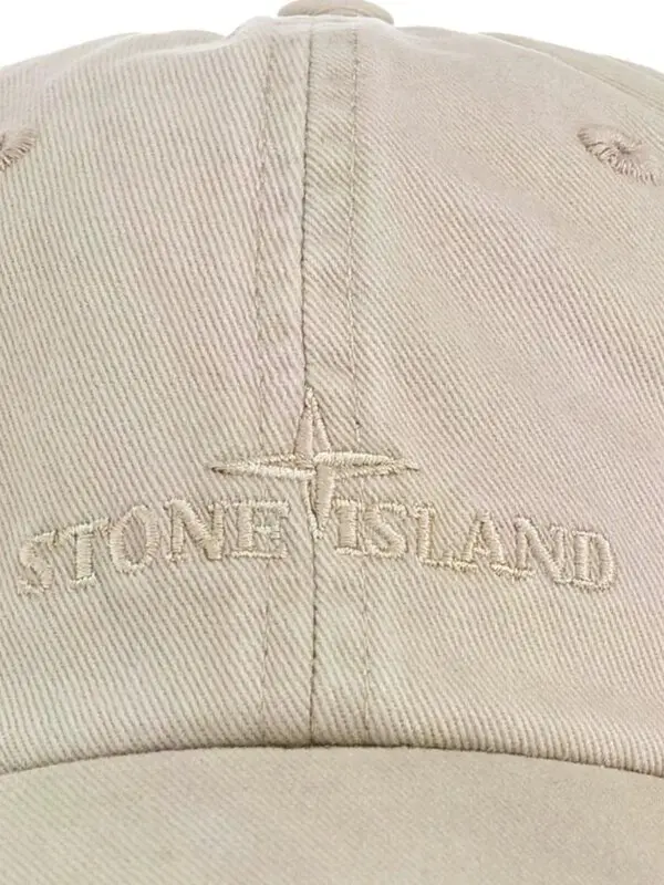 Stone Island Logo-embroidered Baseball Cap - Neutrals