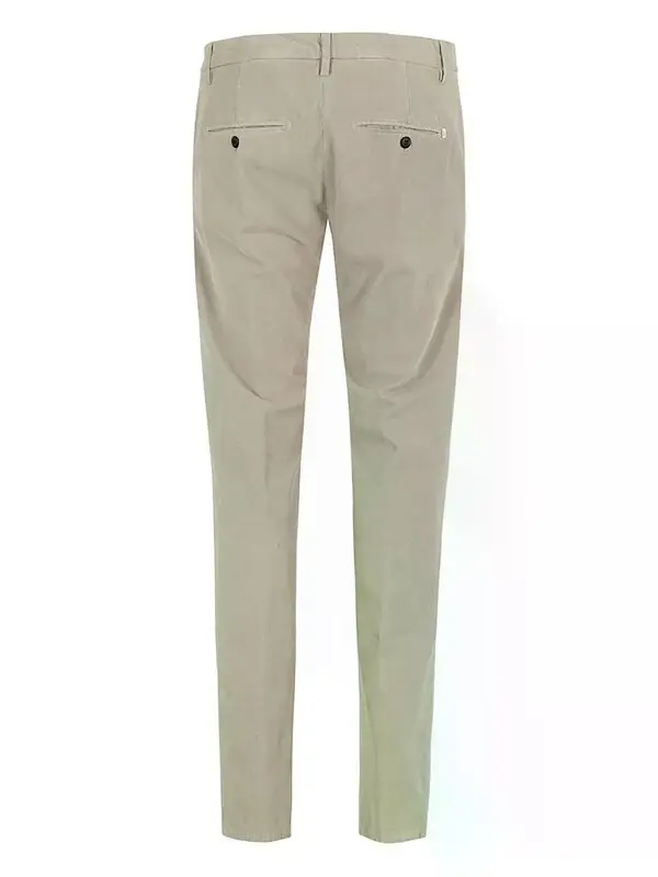 DONDUP Logo-patch Trousers - Neutrals