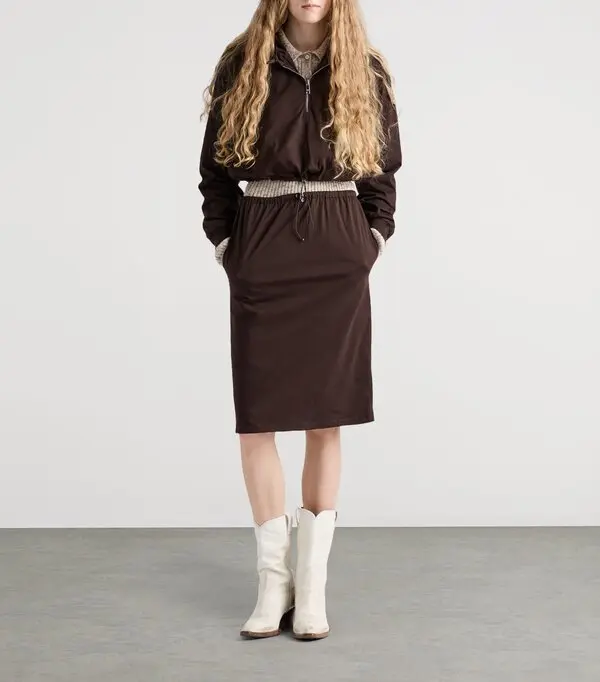 Prada Reversible Half-zip Hoodie - Brown