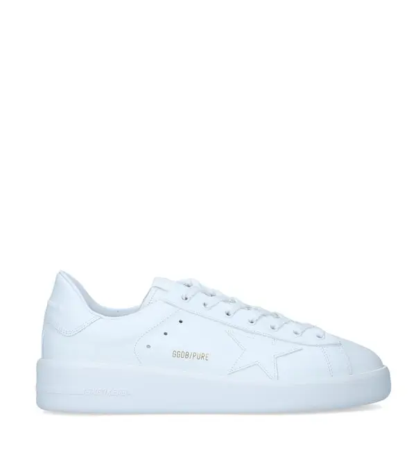 GOLDEN GOOSE Purestar Low-top Leather Sneakers - White
