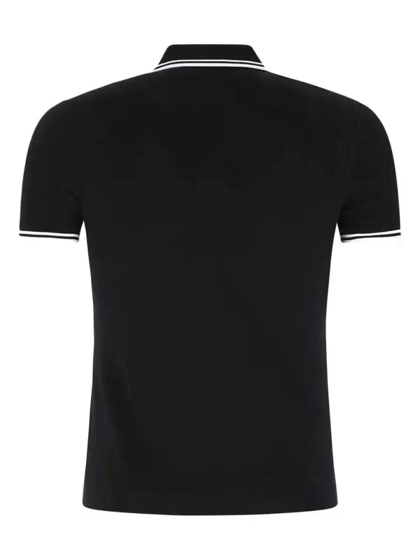 Fred Perry Logo-embroidered Polo Shirt - Black