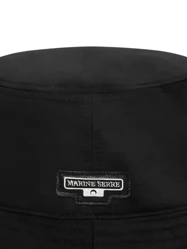 MARINE SERRE Embossed Logo Bucket Hat - Black