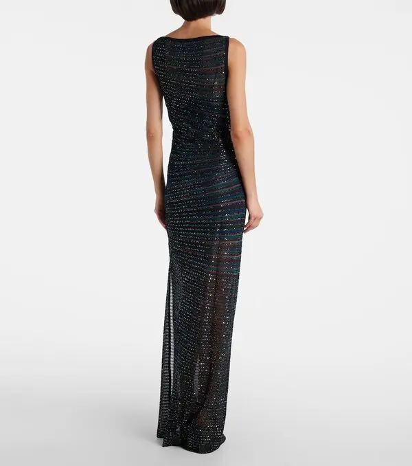 Missoni Sheer Striped Maxi Dress