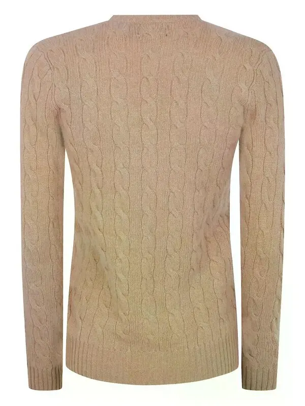Polo Ralph Lauren Cable Knit V-neck Sweater - Neutrals