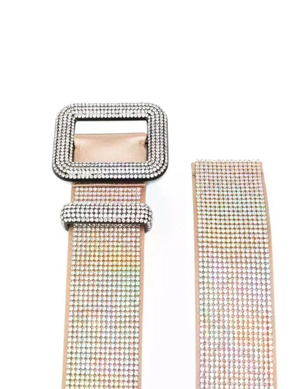 Benedetta Bruzziches Crystal Embellished Belt - Silver