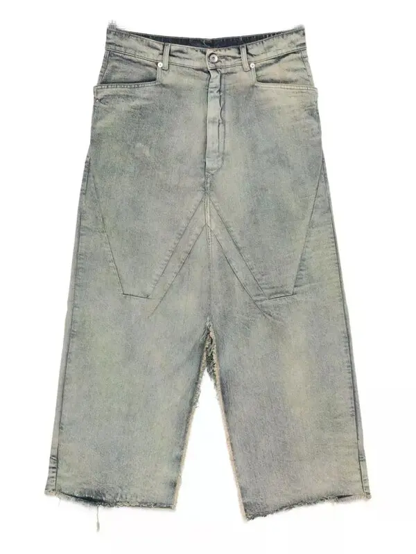 Rick Owens Denim Maxi Skirt - Blue