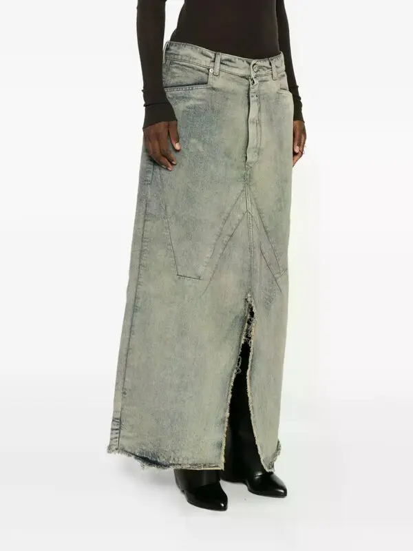 Rick Owens Denim Maxi Skirt