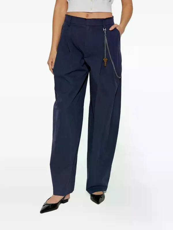 Alexander Wang Pleated Chain-detail Trousers