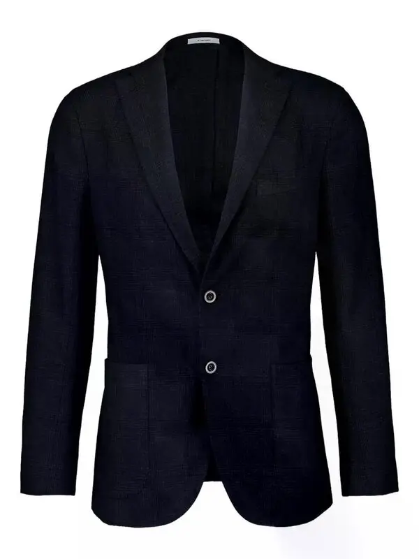 Boglioli Checked Blazer - Black