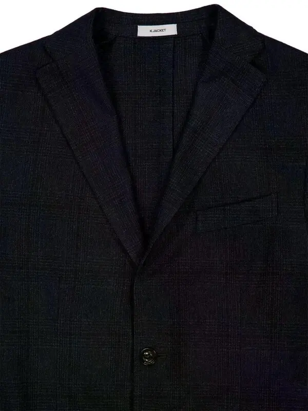 Boglioli Checked Blazer - Black