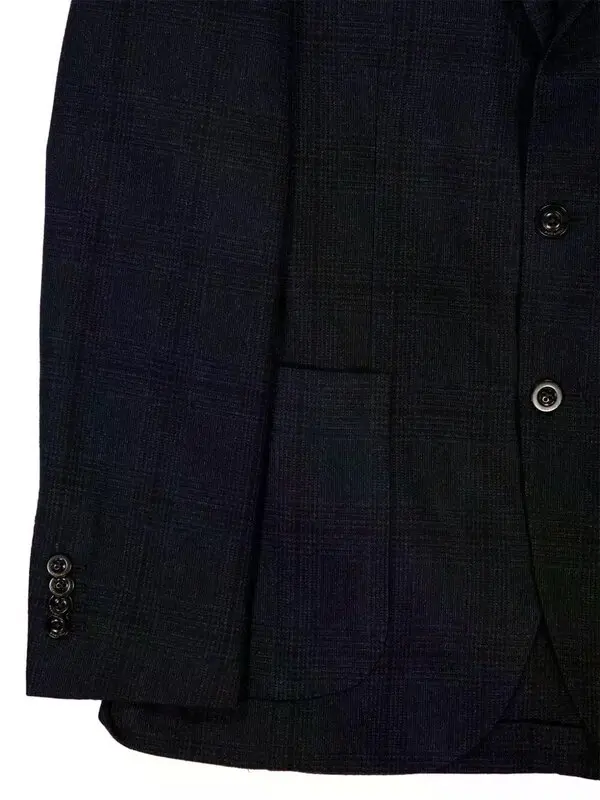 Boglioli Checked Blazer - Black