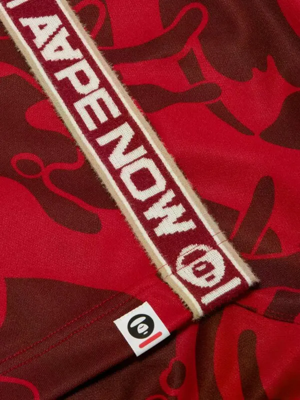 AAPE BY *A BATHING APE Ape Head Logo-patch Track Pants - Red