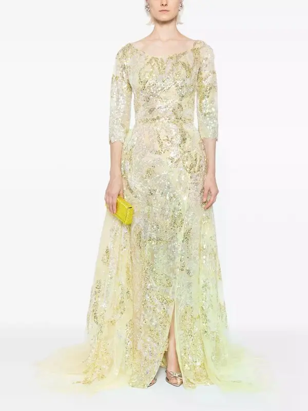 SAIID KOBEISY Embroidered Maxi Dress