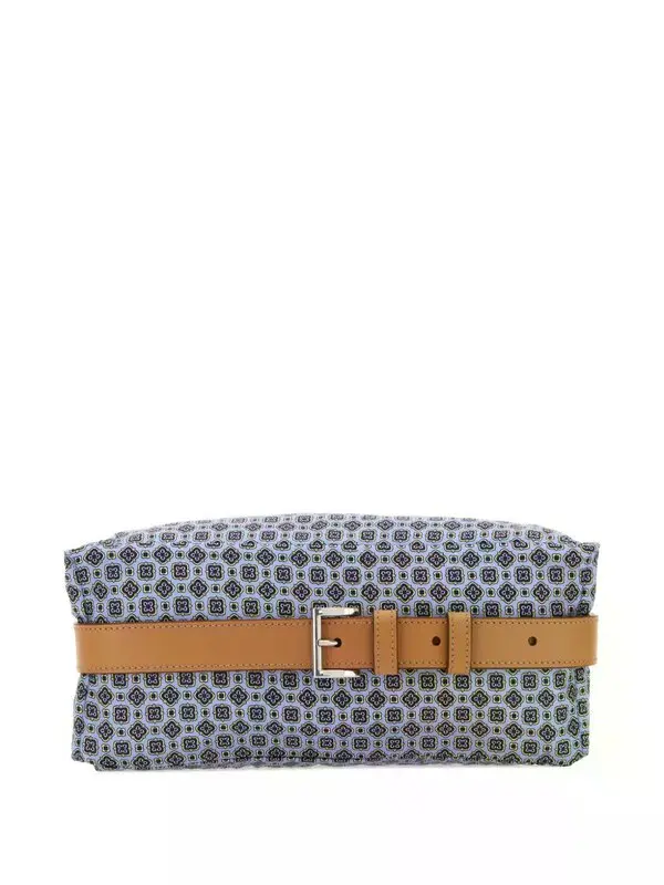 Prada Printed Geometric Pattern Belt Bag