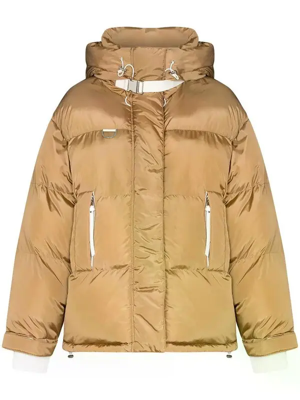 SHOREDITCH SKI CLUB Willow High-neck Puffer Jacket - Neutrals