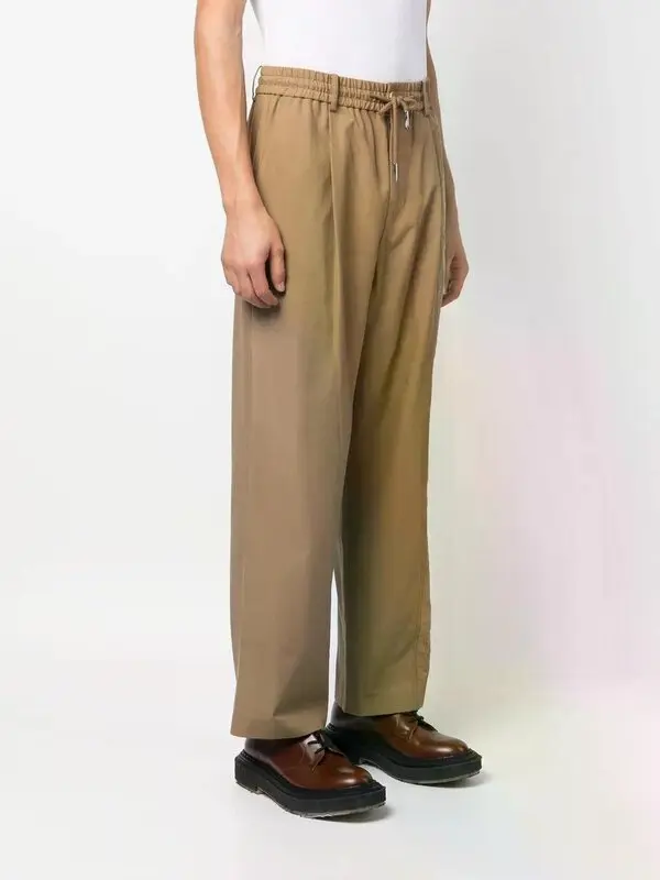 FENG CHEN WANG Embroidered Panel Drawstring Trousers