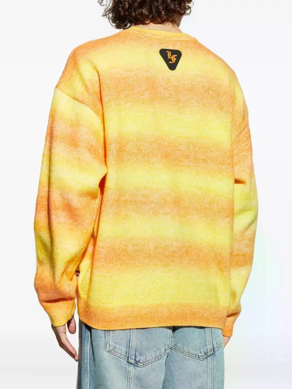 PUMA Ombre Effect Logo Patch Crew Neck Jumper