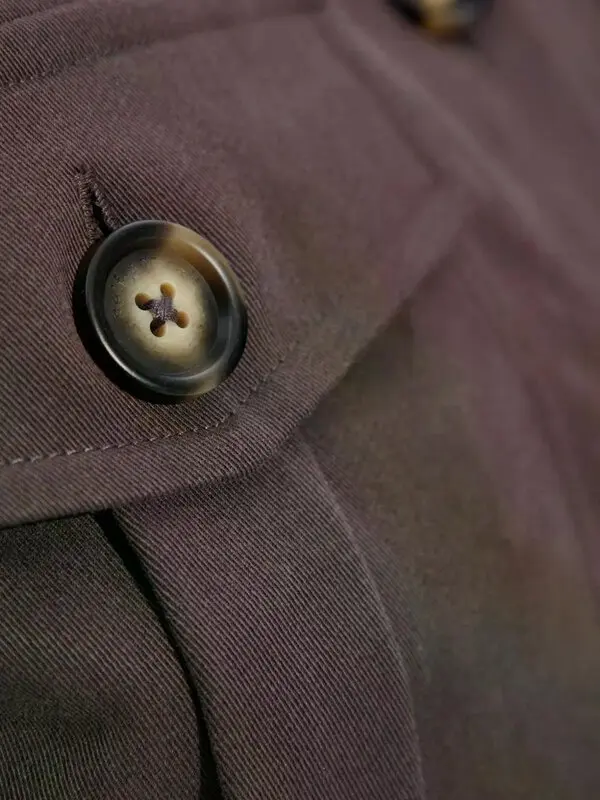 SELF-PORTRAIT Buttoned-up Belted Dress