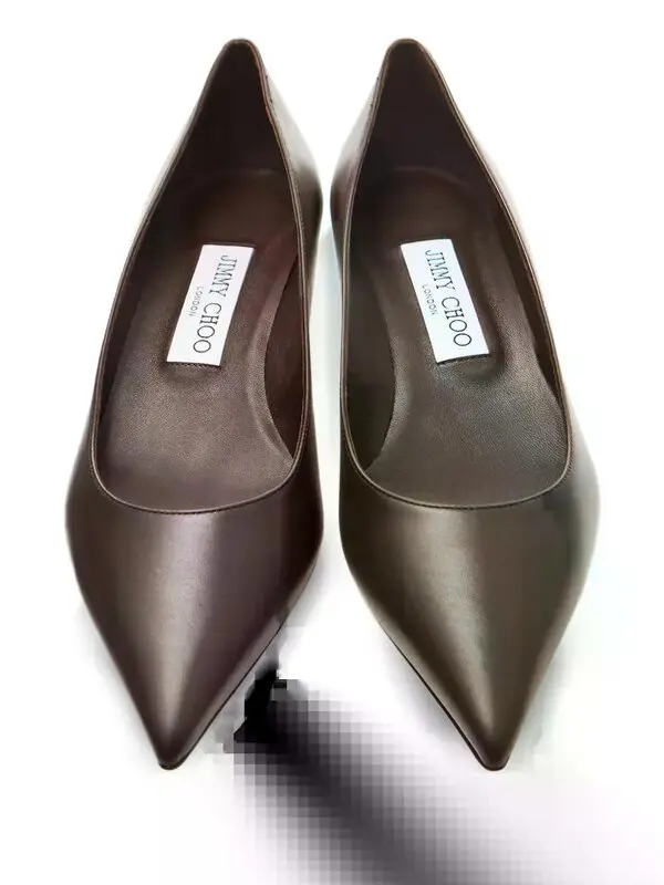 JIMMY CHOO Amelia 35mm Pointed Toe Pumps - Brown