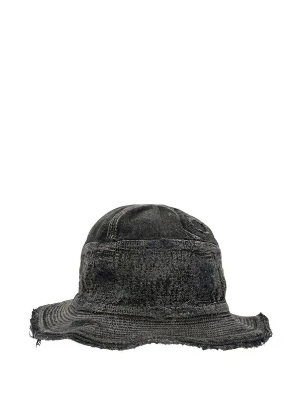 Kapital Frayed-details Bucket Hat - Grey