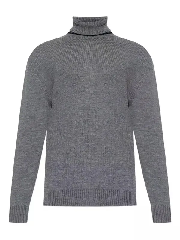 Paul & Shark Wool Turtleneck Sweater - Grey