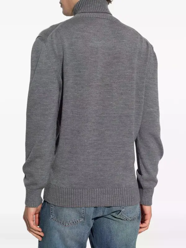 Paul & Shark Wool Turtleneck Sweater - Grey