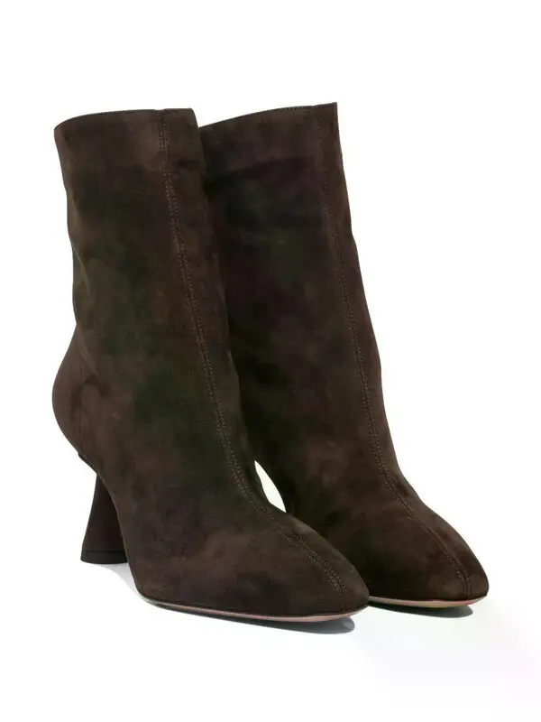 AQUAZZURA Amore 75mm Suede Ankle Boots
