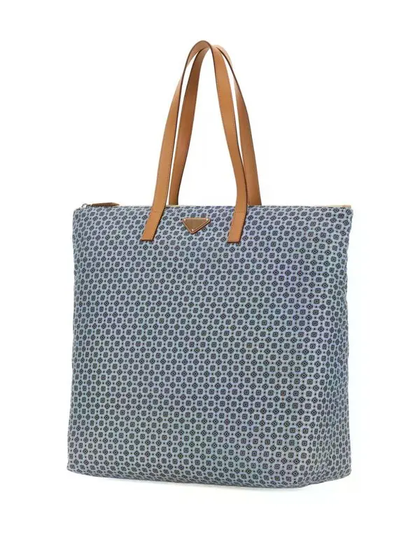Prada Geometric Pattern Tote Bag