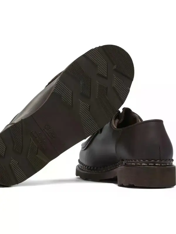Paraboot Leather Lace-up Loafers - Brown
