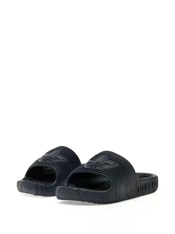Adidas Adilette 25 Ribbed-sole Slides - Blue