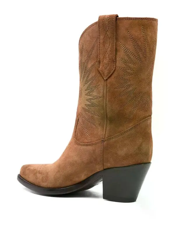 GOLDEN GOOSE Suede Embroidered Boots
