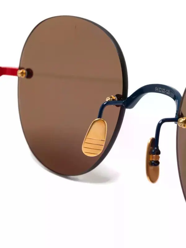 Thom Browne Rimless Oval Sunglasses