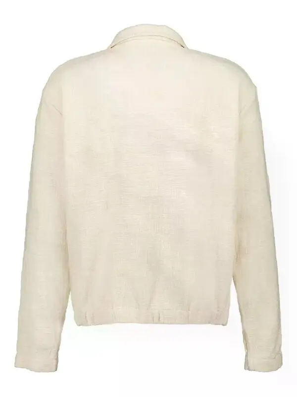 Commas Textured Zip-neck Pullover - Neutrals