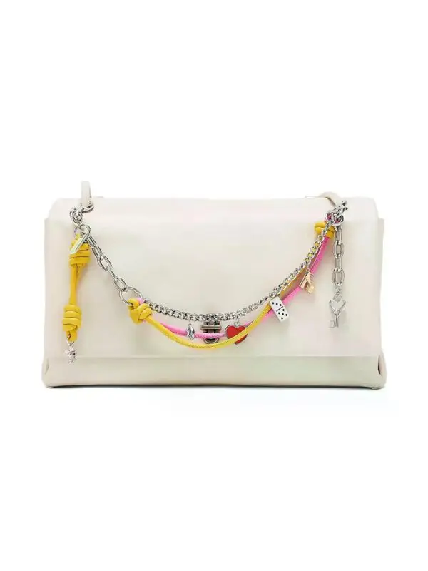 Marc Jacobs Mini The Icon Chain Bag Charm - Silver