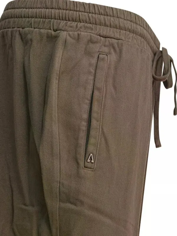 ALTUM Drawstring Side-panel Trousers - Brown