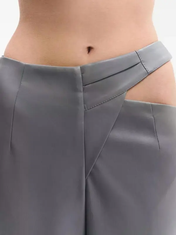 LIKA Name Cut-out Trousers - Grey