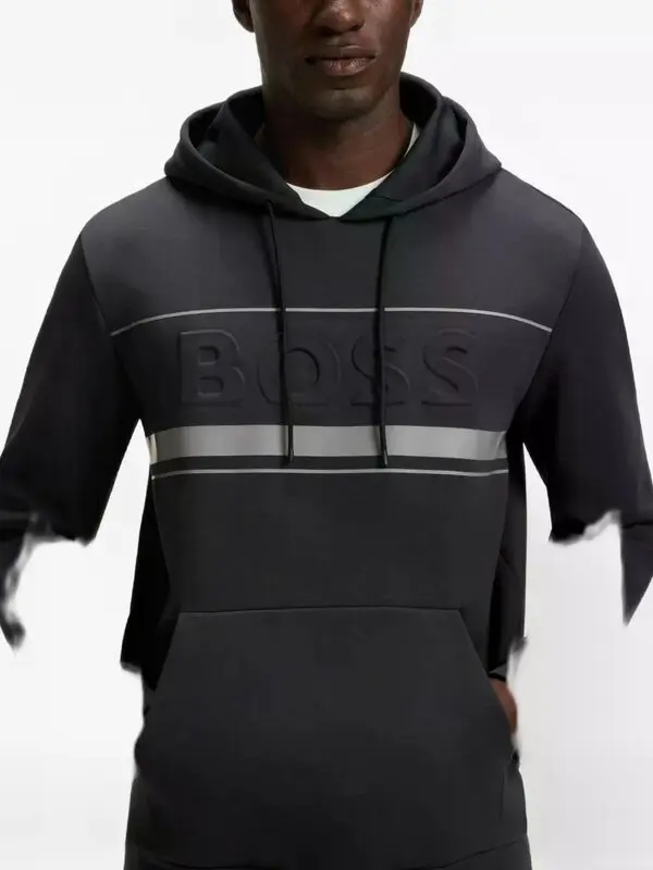 BOSS Logo-embossed Hoodie