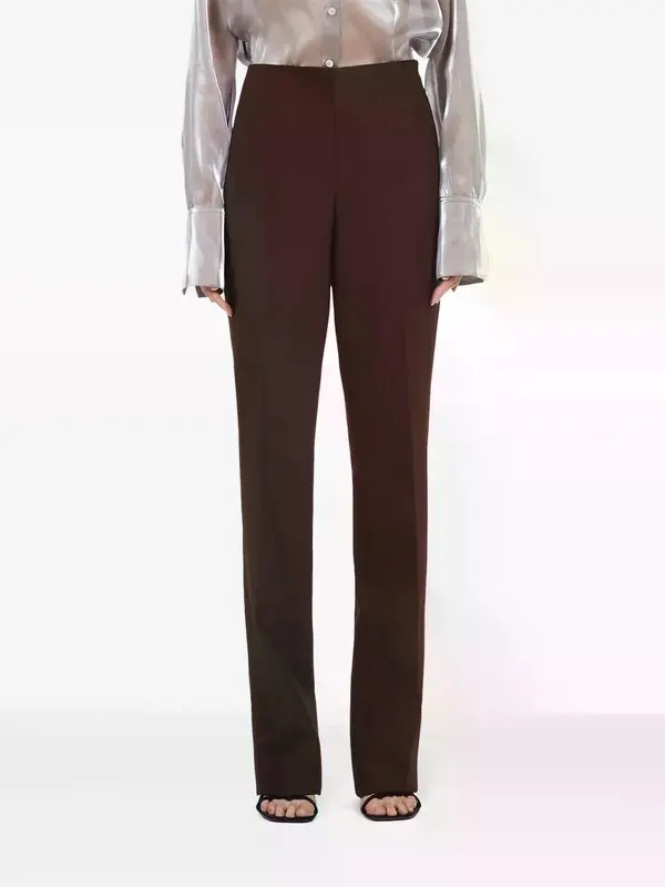 FERRAGAMO Pleat-detail Straight-leg Trousers