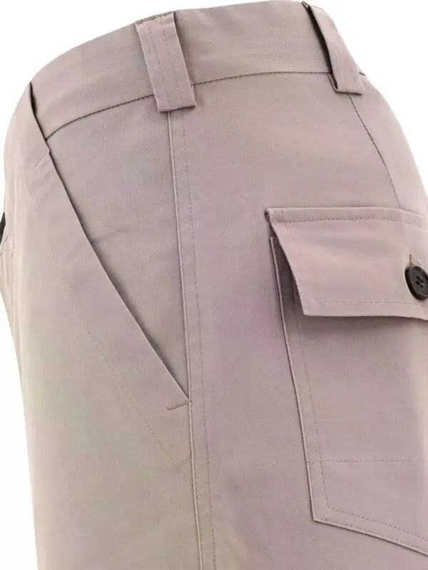 ANDBLUE Button-fly Patch-pocket Trousers - Brown
