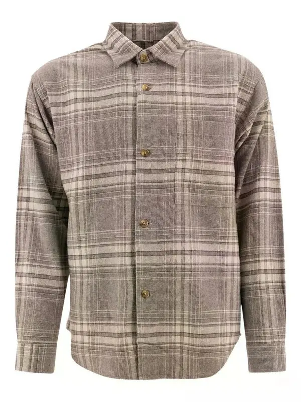 Nn07 Adwin Checked Button-fastening Shirt - Neutrals