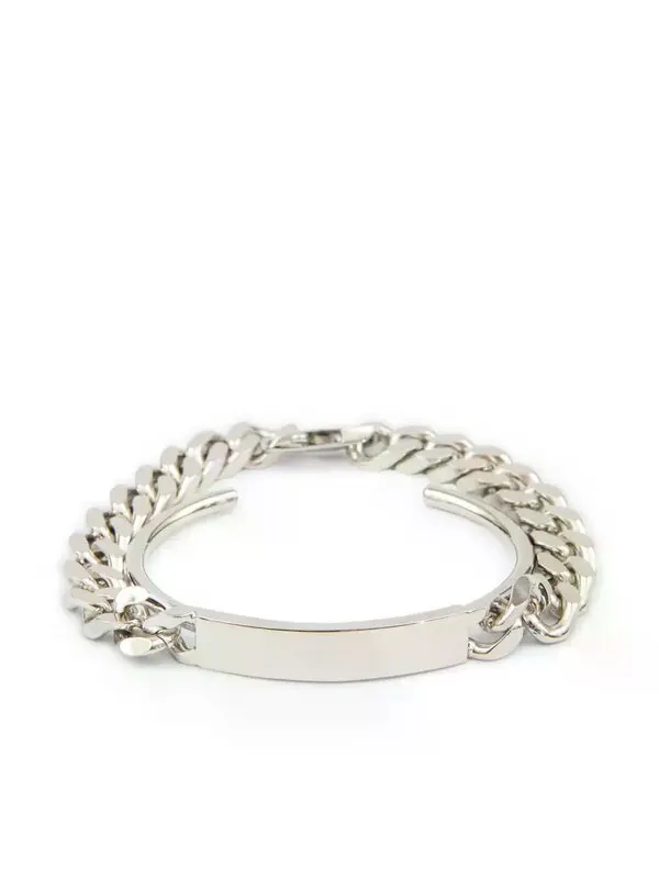 MAISON MARGIELA Tone Chain Detail Cuff Bracelet - Silver